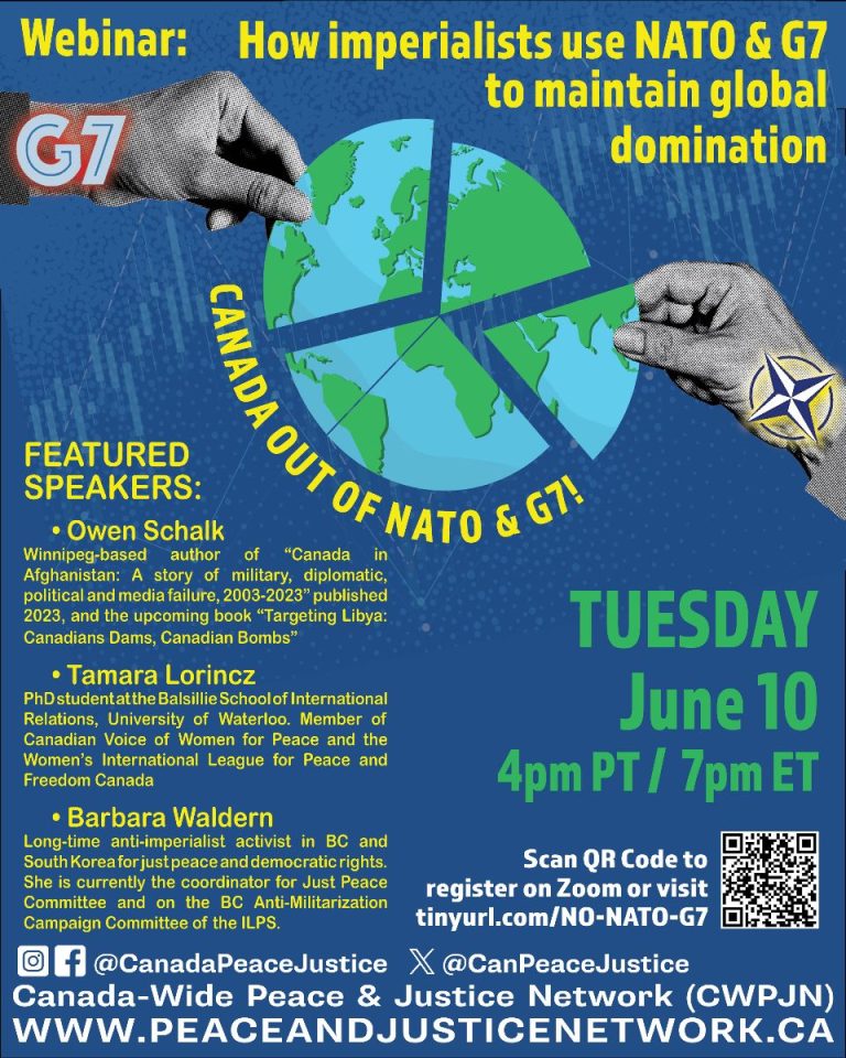 WEBINAR: How NATO and G7 dominate | Hamilton Coalition to Stop the War